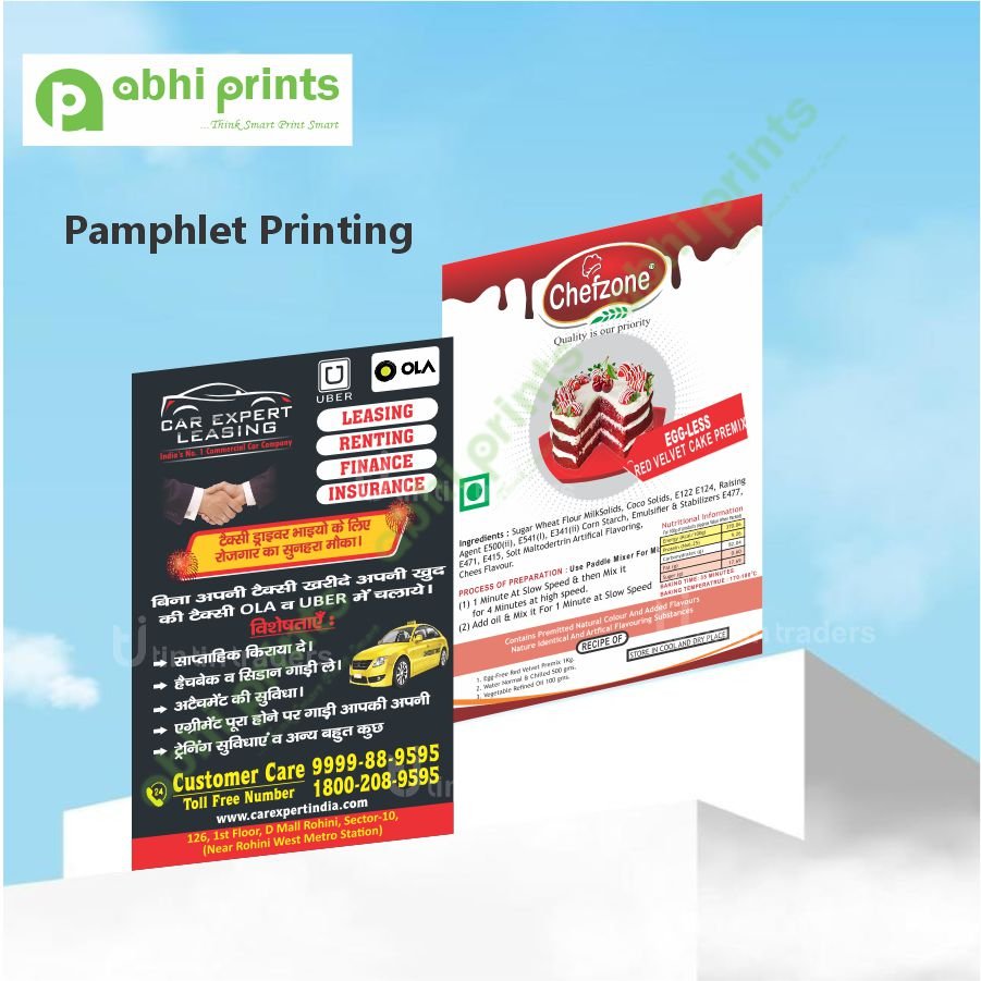 Pamphlet Printing Service at Affordable Price: Flyer Printing